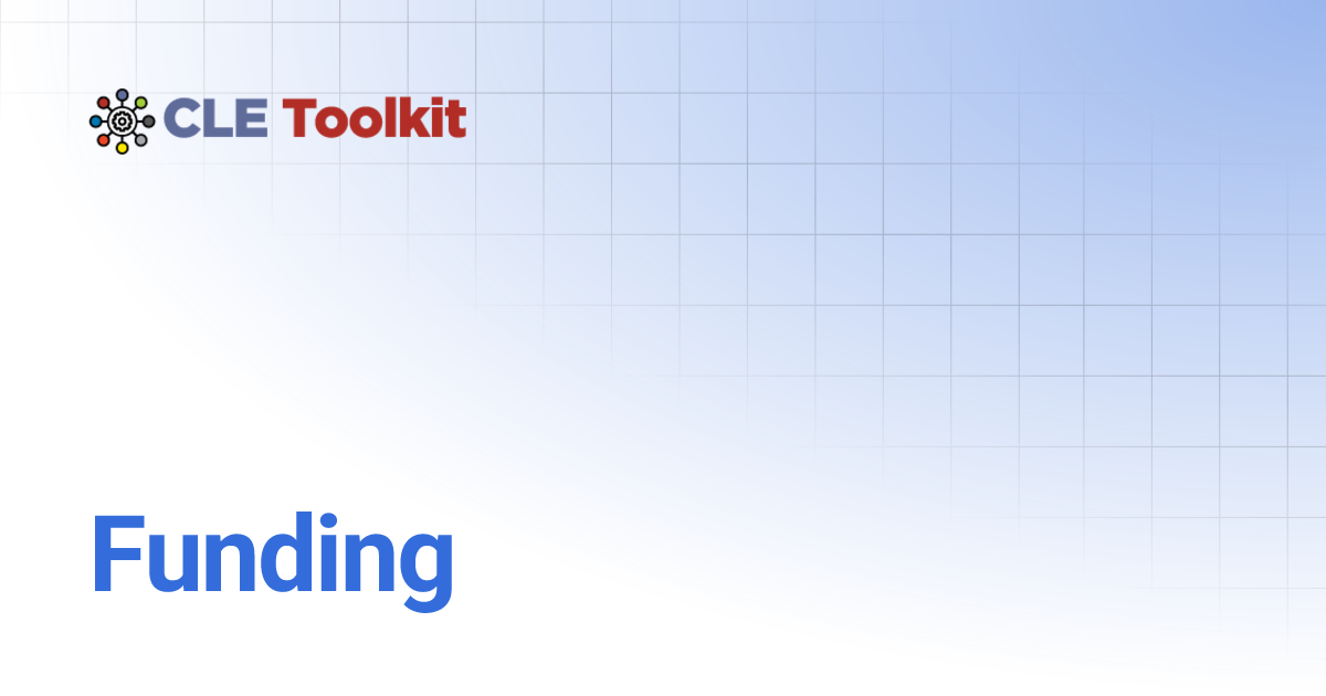 Funding | CLE-Toolkit